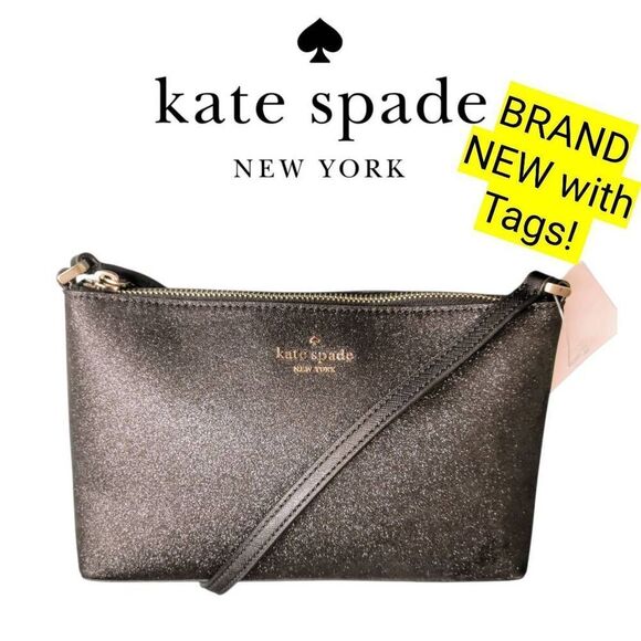 kate spade | Bags | Katespade Brand New Joeley Crossbody Black Glitter ...